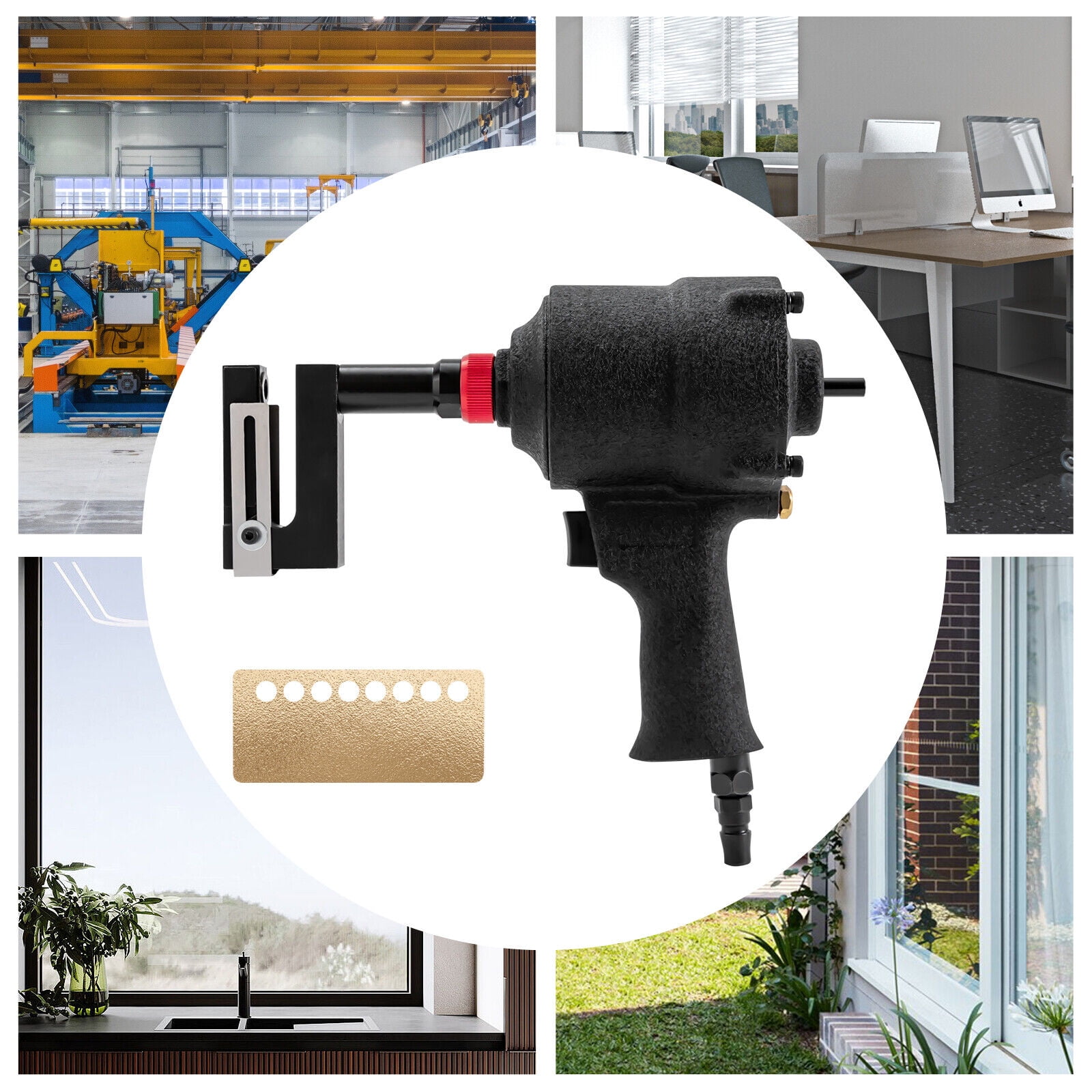 Pneumatic Hole Puncher Panel Straight Sheet Metal Hole Punch Tool ...