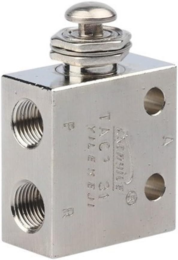 Pneumatic Knob 2 Position 3 Way Toggle Valve, TAC-31P Manual Control ON ...