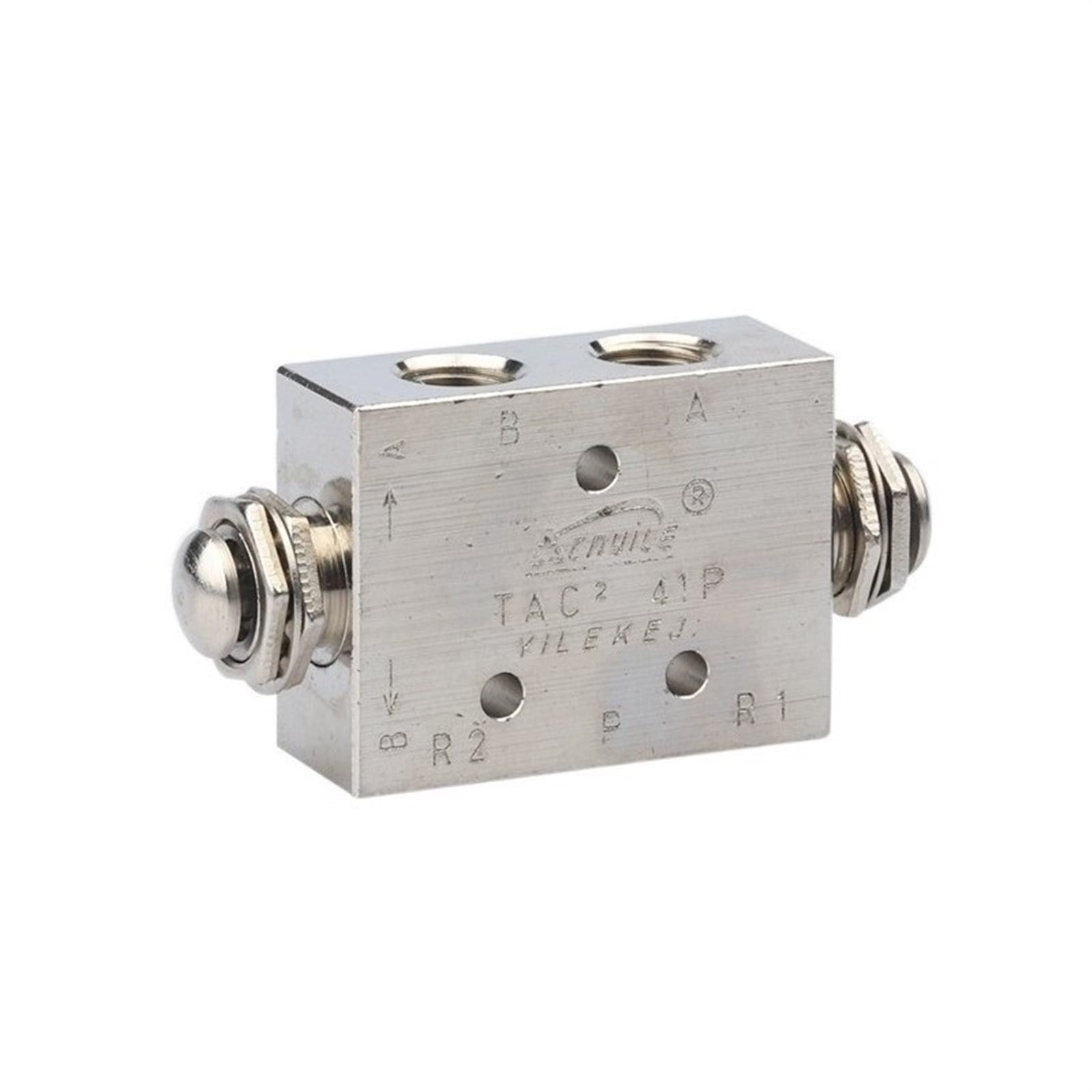 Pneumatic Knob Valve, 2 Position 5 Way Toggle Valve Manual Control ON ...
