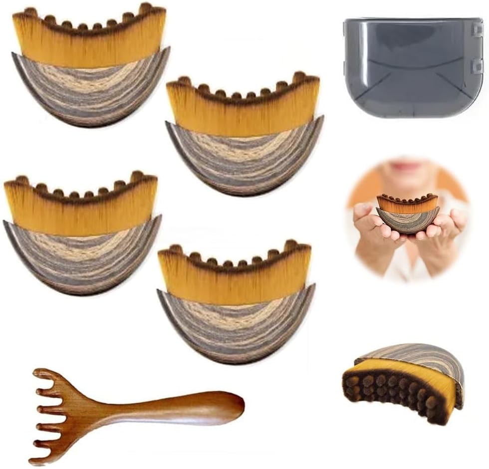 Pneumatic Lymphatic Contour Face Brush, Lymphatic Drainage Brush for ...