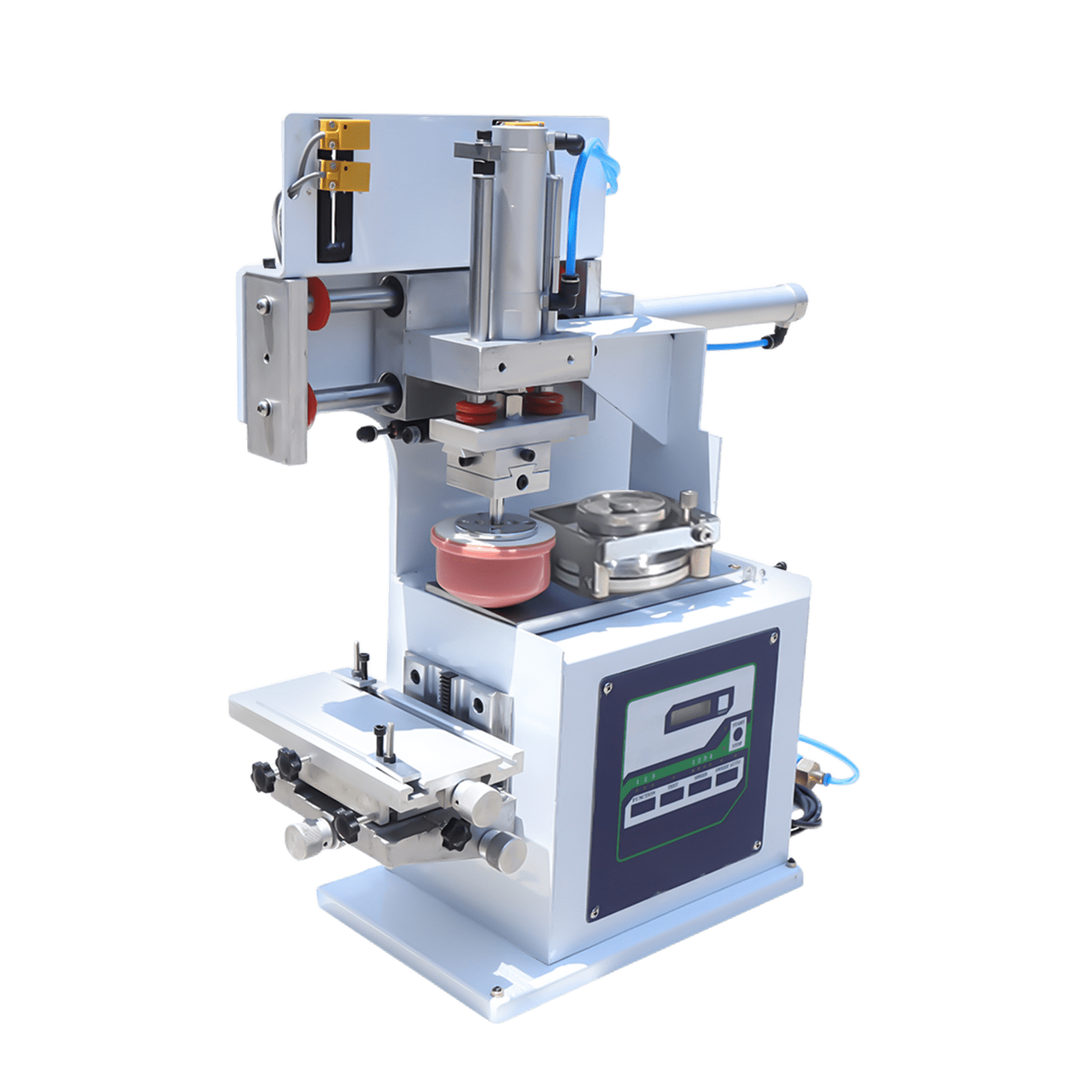 Pneumatic Pad Printing Machine, 50W, Adjustable 100x250mm Work Table ...