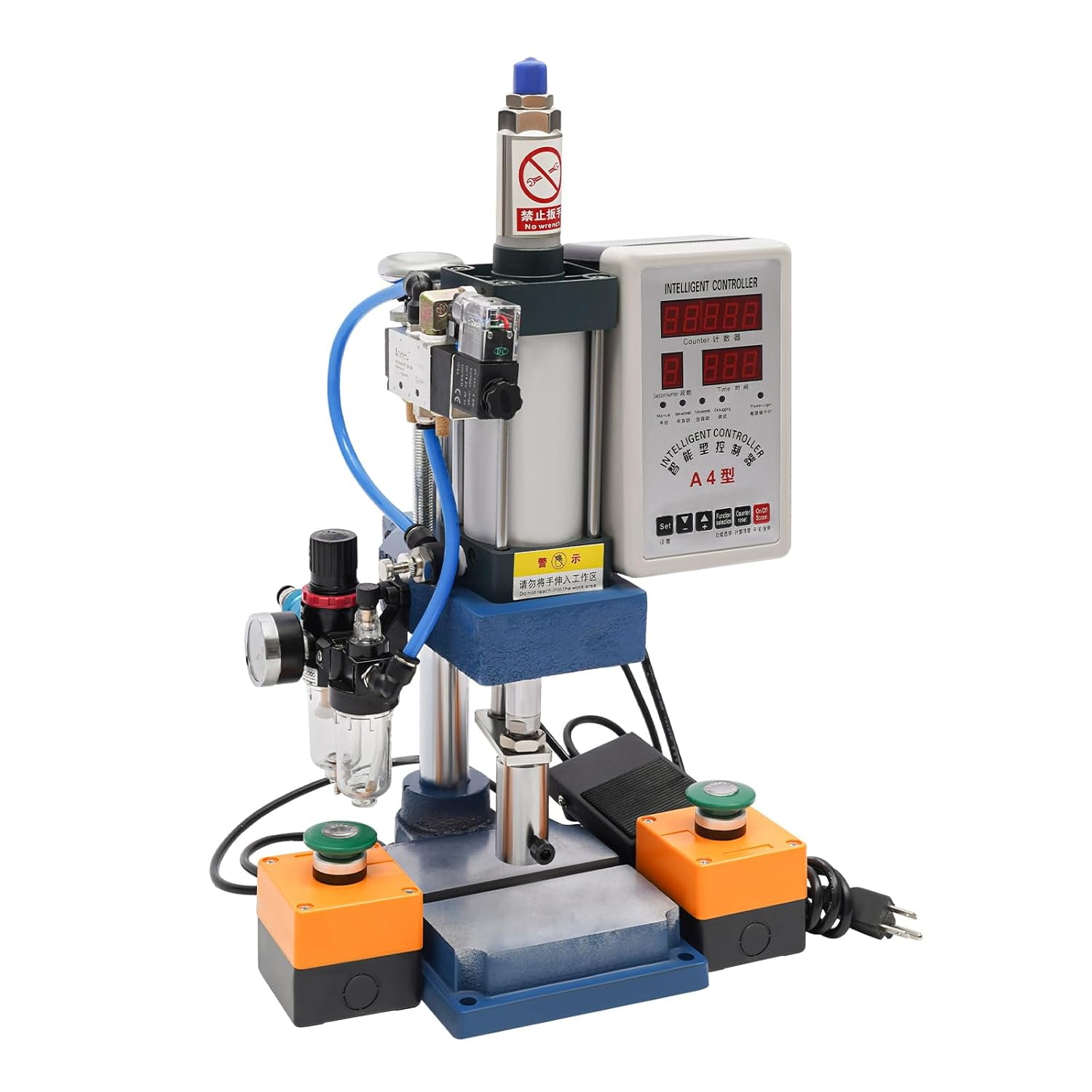 Pneumatic Punch Press Machine 440LB/200KG Pressure, Digital Double ...