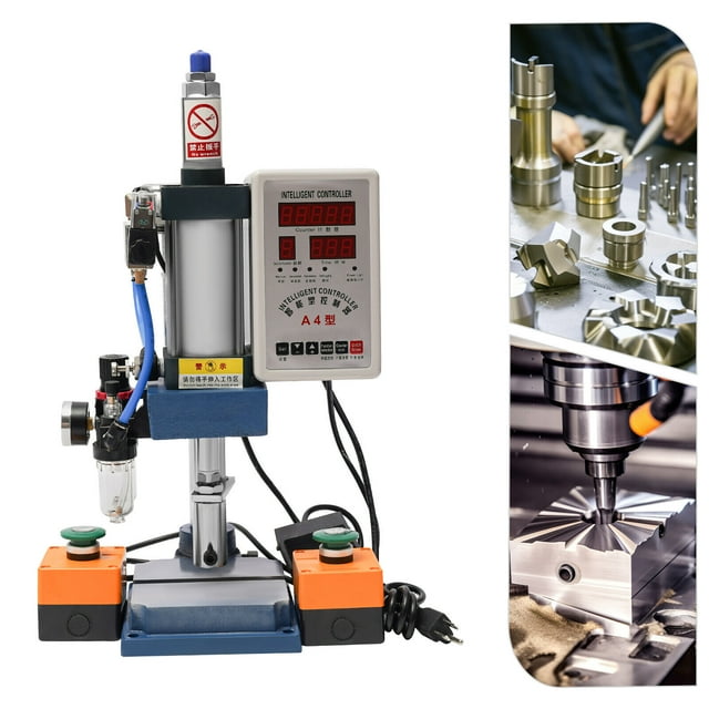 Pneumatic Punch Press Machine | 440lbs Capacity | Digital Dual Control ...