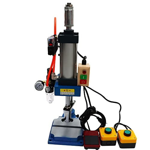 Pneumatic Punch Press Machine with 2 Buttons Adjustable Cylinder Stroke ...