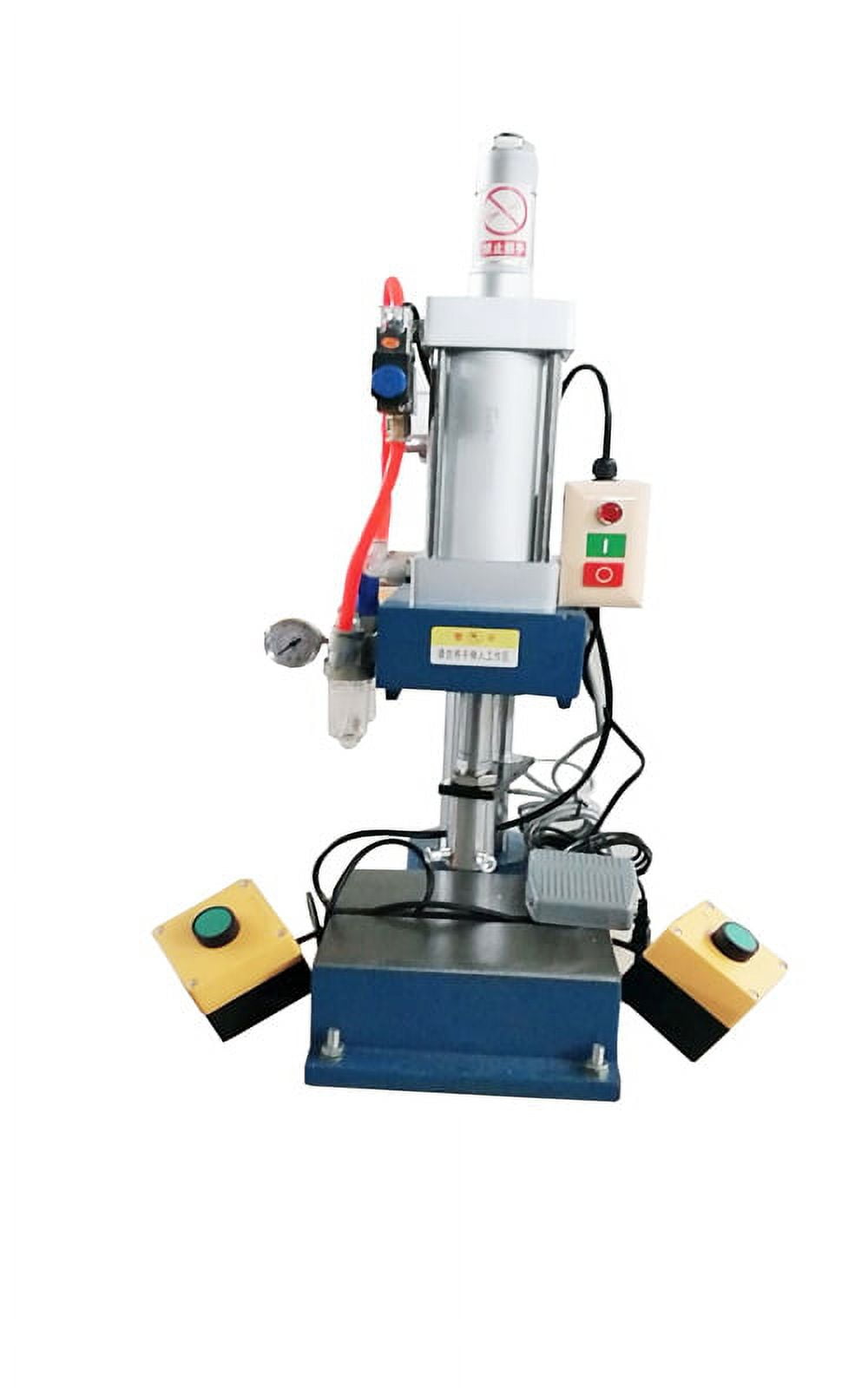 Pneumatic Punch Press Machine with 2 Buttons Adjustable Cylinder Stroke ...