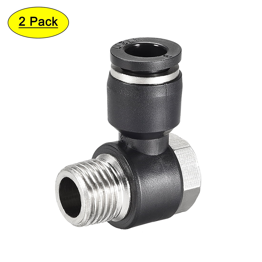Pneumatic Push to Connect Tube Fittings 8mm Tube to 1/4PT Male Thread ...