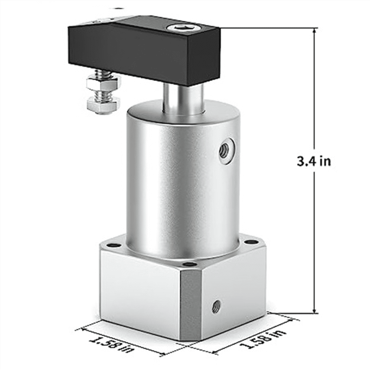Pneumatic Right-Turn Cylinder Pneumatic Rotation Angle 90 Degree ...