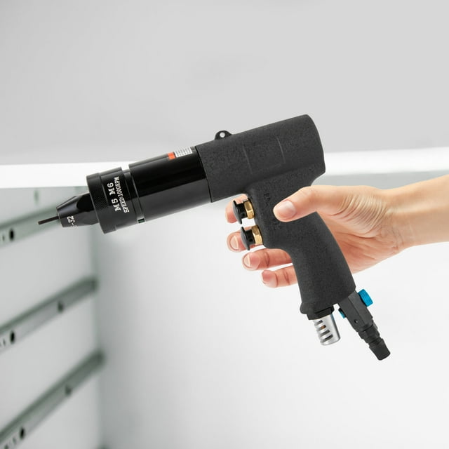 Pneumatic Rivet Nut Gun 10-24",10-32",8-32",6-32''Heads Air Nut Insert ...