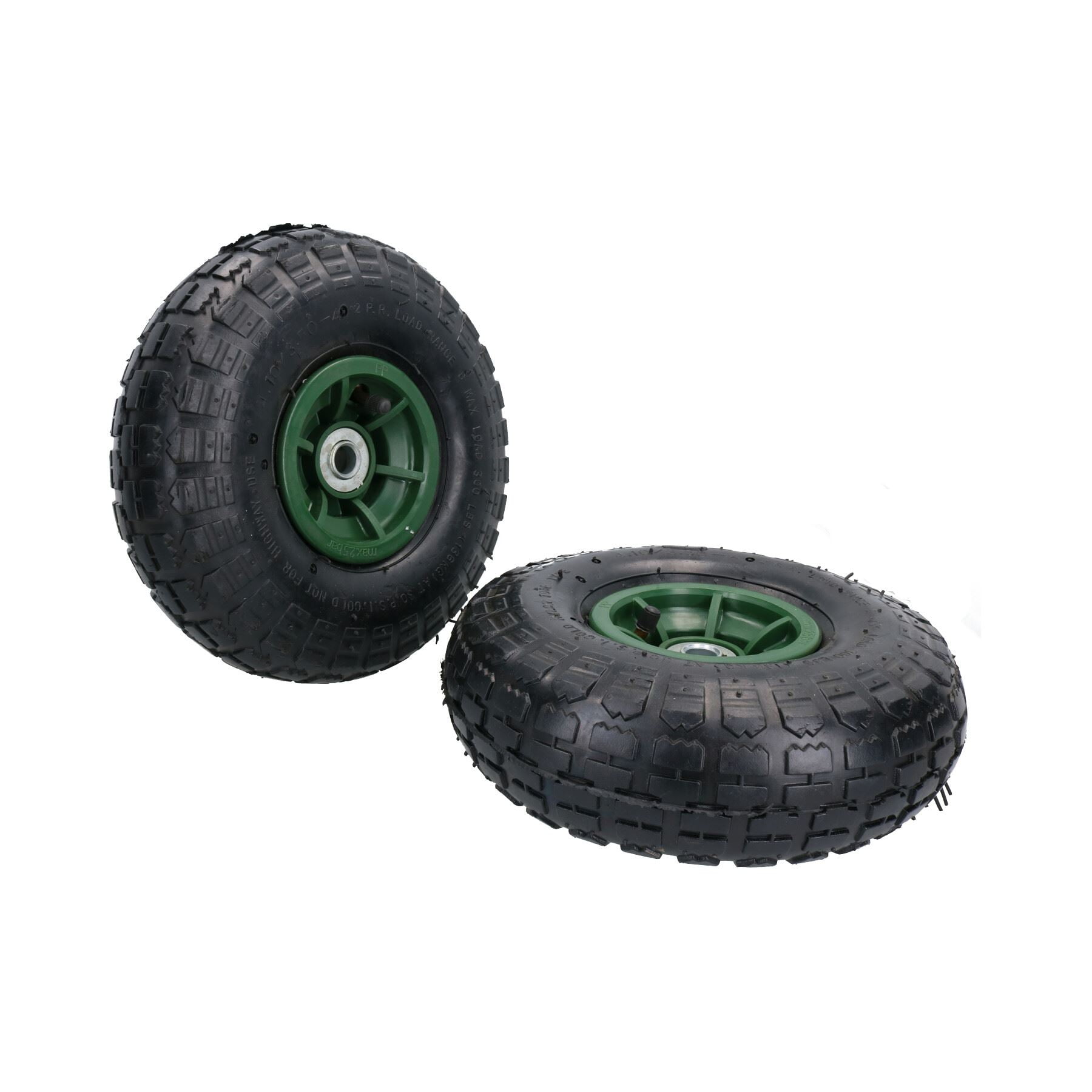 Pneumatic Sack Truck / Trolley / Garden Cart Wheel 10" PAIR - Walmart.com
