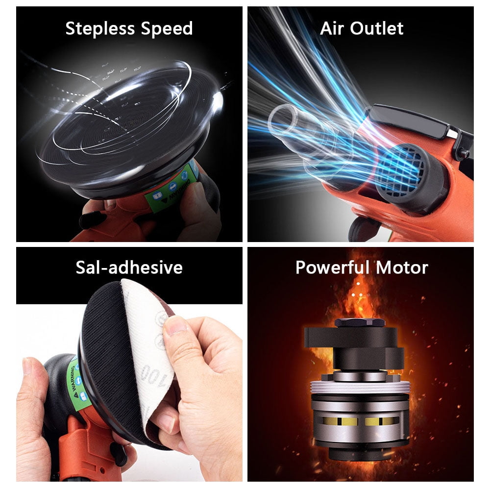 Pneumatic Sander,Car Wall Wood Wall Wood Paint Wood Paint And 5 Inch ...