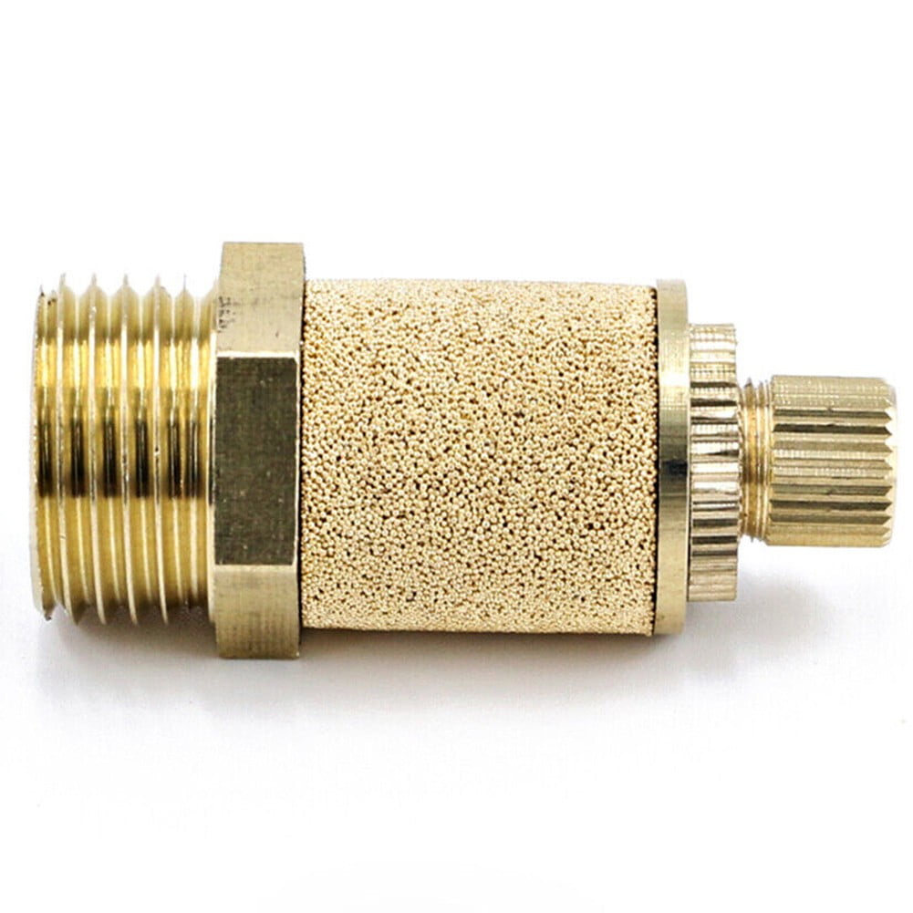 Pneumatic Solenoid Valve Adjustable Brass Mufflers Silencers 1/8\" 1/4 ...