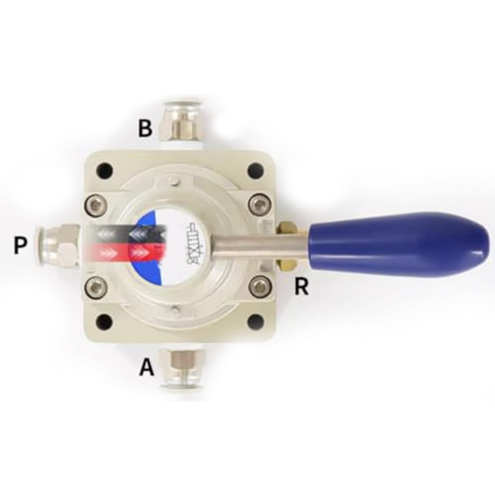 Pneumatic Switch Hand Valve Three-Position Four-Way Valve Easy To ...