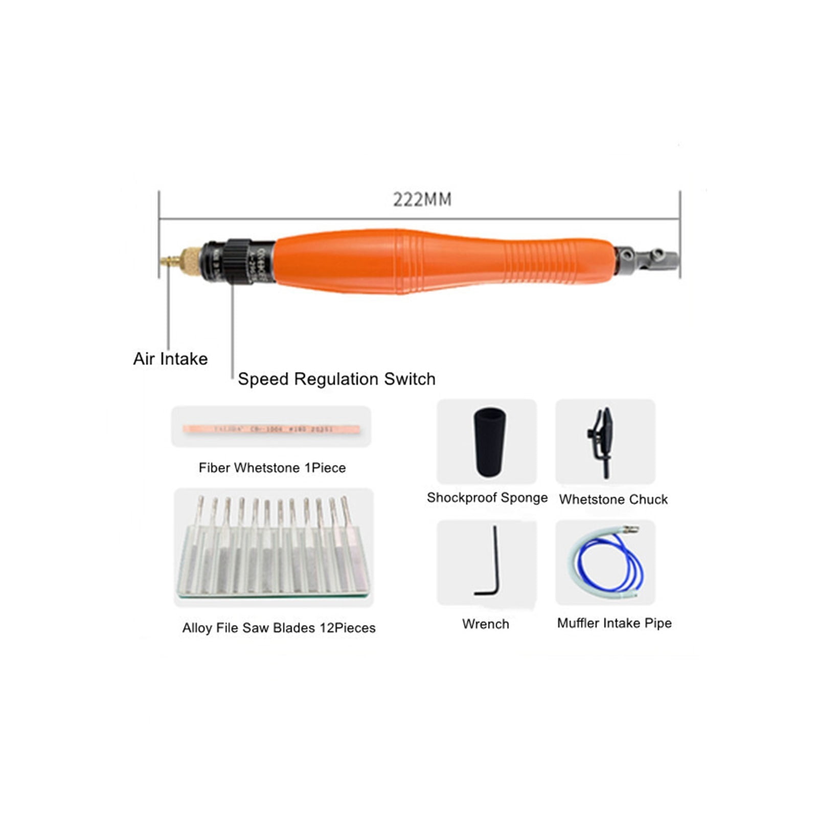 Pneumatic Ultrasonic Grinding Oil-Free Machine Alloy Trimming Small ...