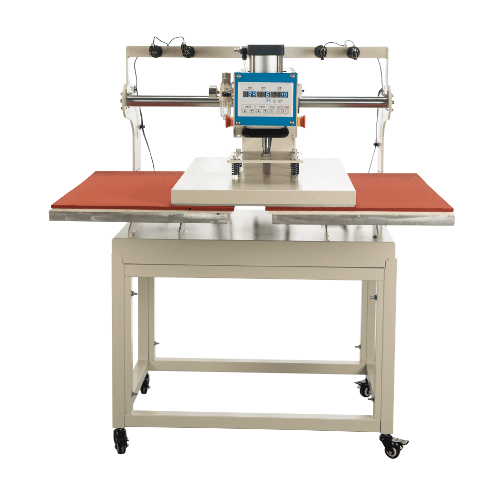 Pneumatic Up Sliding Dual Platen Heat Press Machine with 4 Infrared ...
