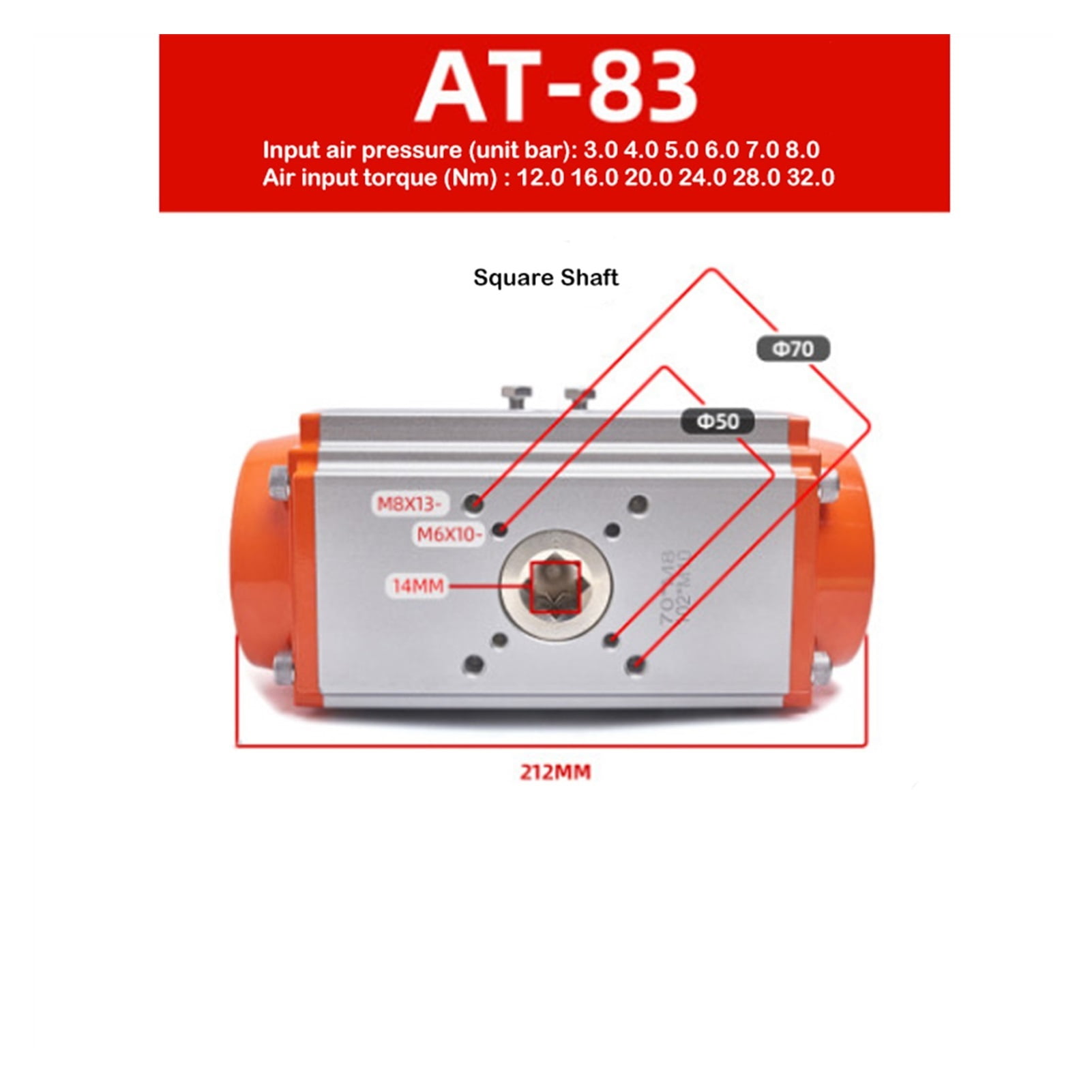 Pneumatic Valve Actuator Butterfly Valve Ball Valve Actuator AT Double ...