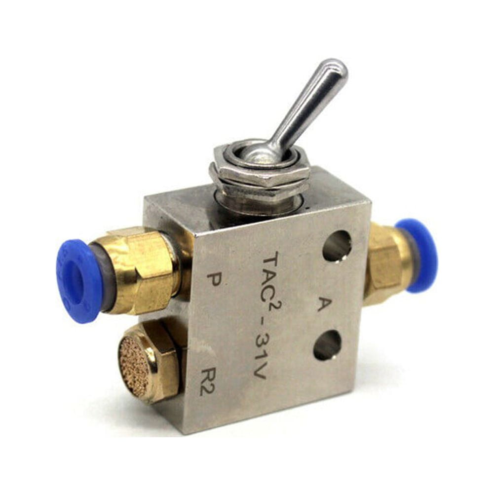 Pneumatic Valve TAC2-31V 2 Position 3 Way Toggles Mechanical Valve With ...