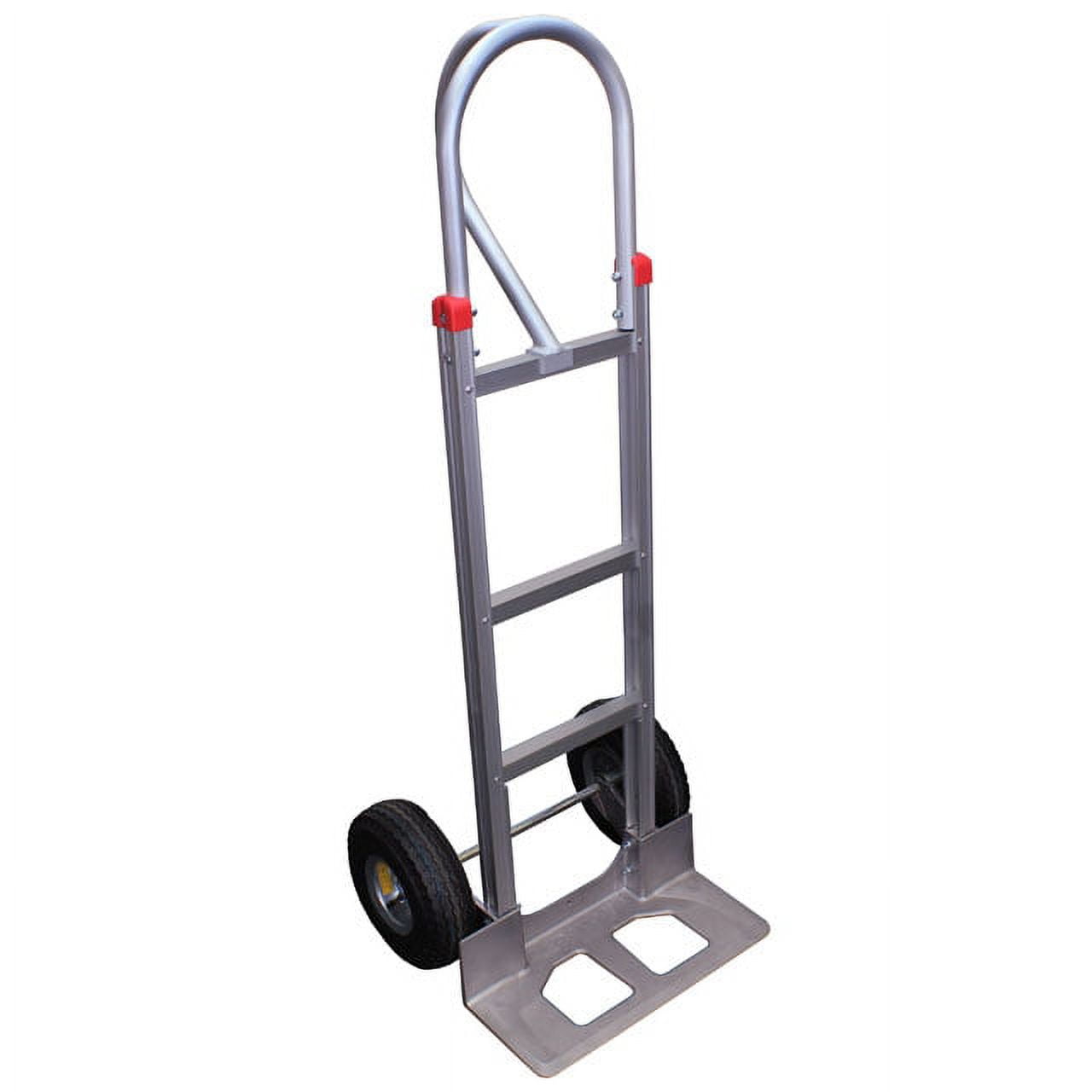 Pneumatic Wheel Aluminum Dolly Hand Truck with Vertical Loop Handle ...