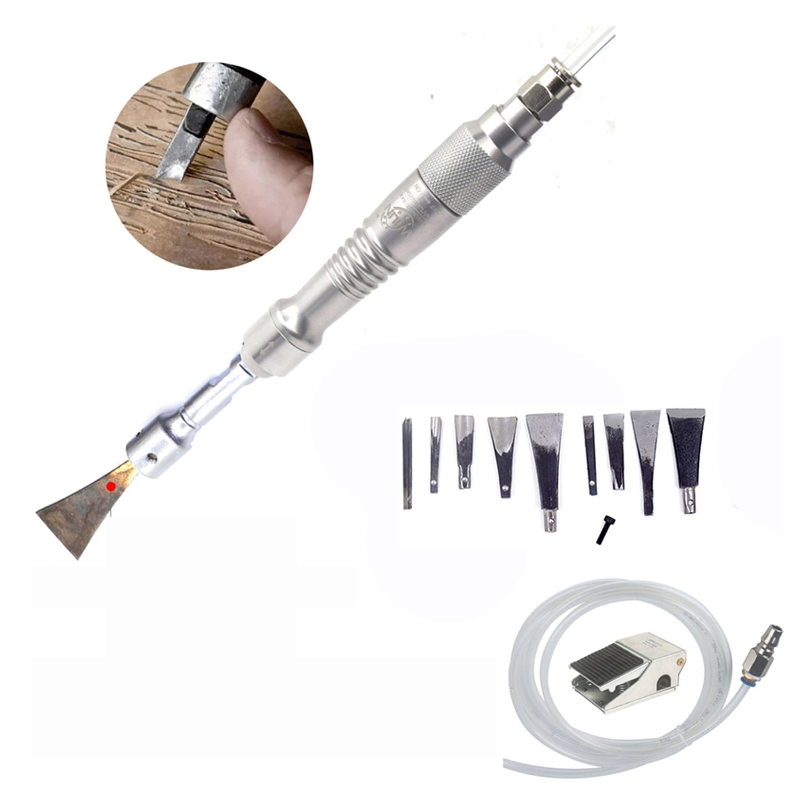 Pneumatic Woodworking Chisel Woodworking Carving Air Shovel Flat Chisel ...