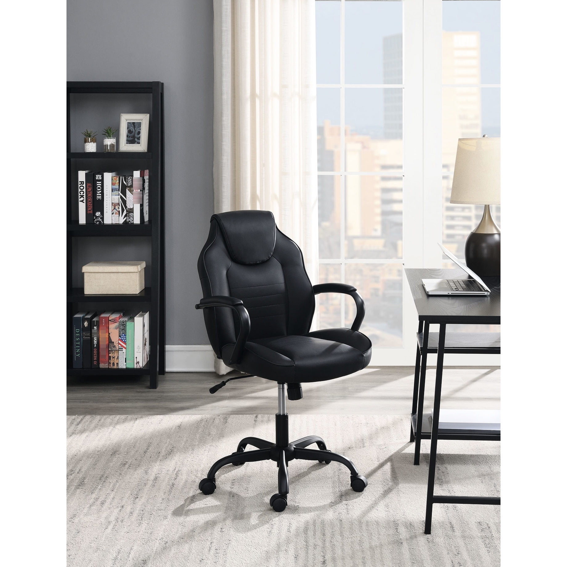 Pneumatic gas cylinder and faux leather office chair - Good for office ...