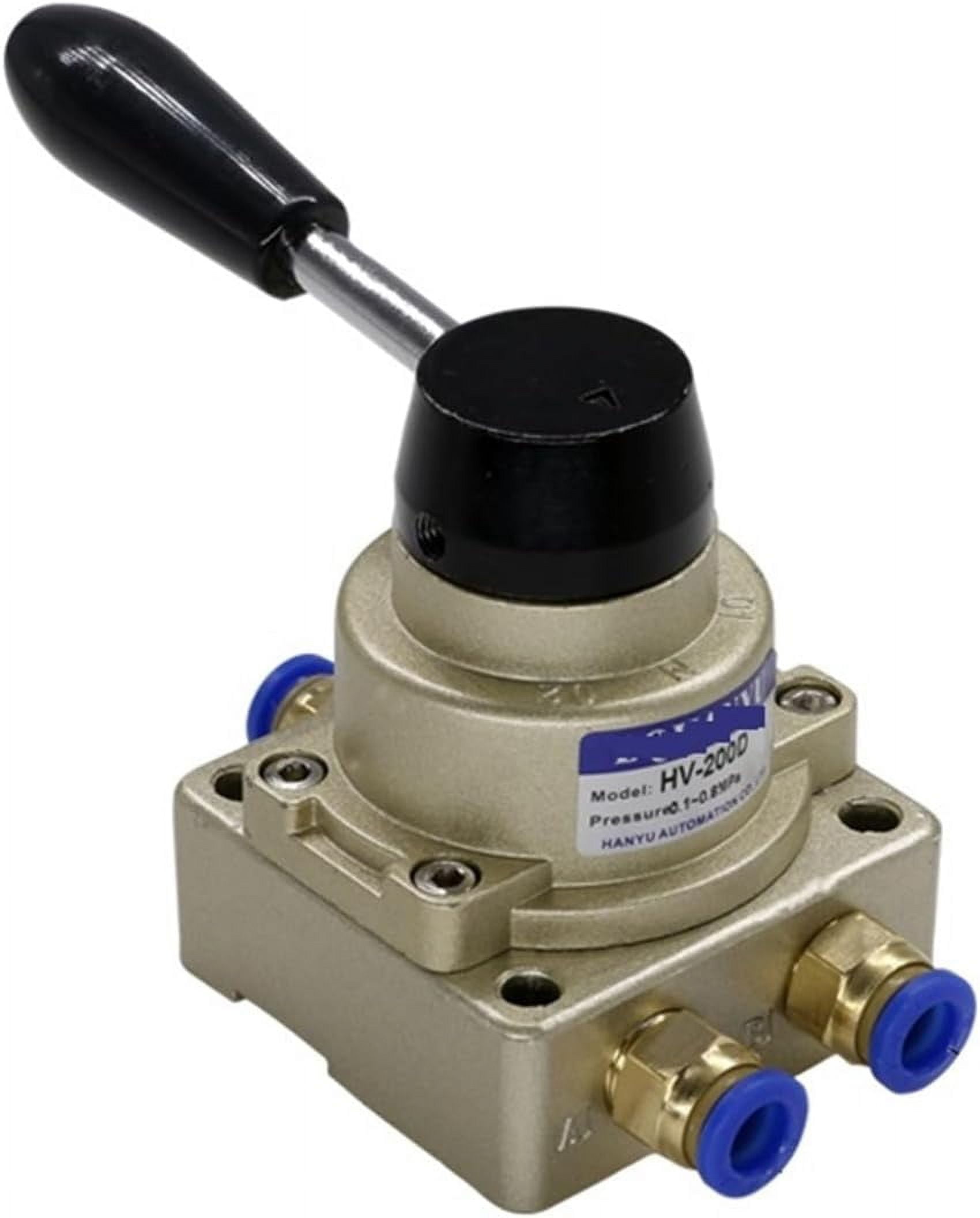 Pneumatic Switch Three-Position Four-Way Manual Valve HV-02/HV200-02 ...