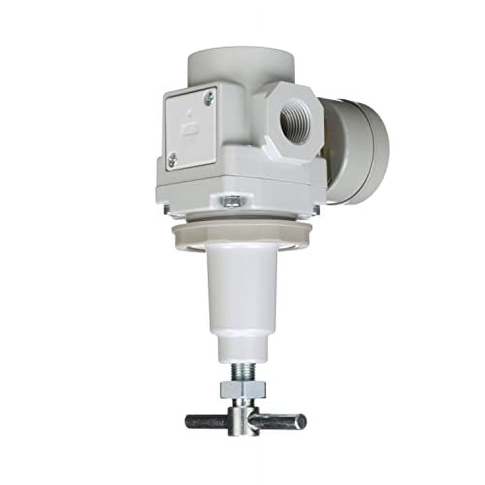 PneumaticPlus SAR400T-N04BG Compressed Air Regulator 1/2" NPT, T-Handle ...