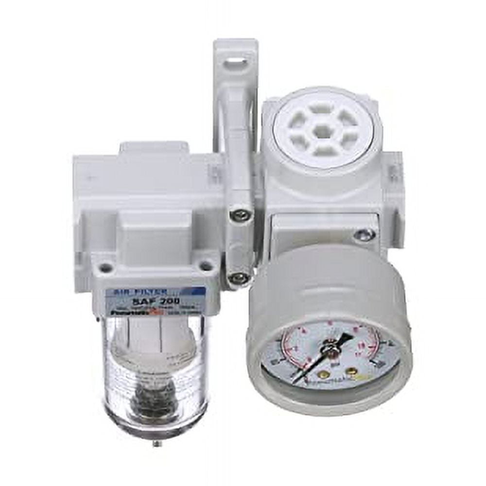 PneumaticPlus SAU220-N02G Mini Compressed Air Filter Regulator Combo 1/ ...