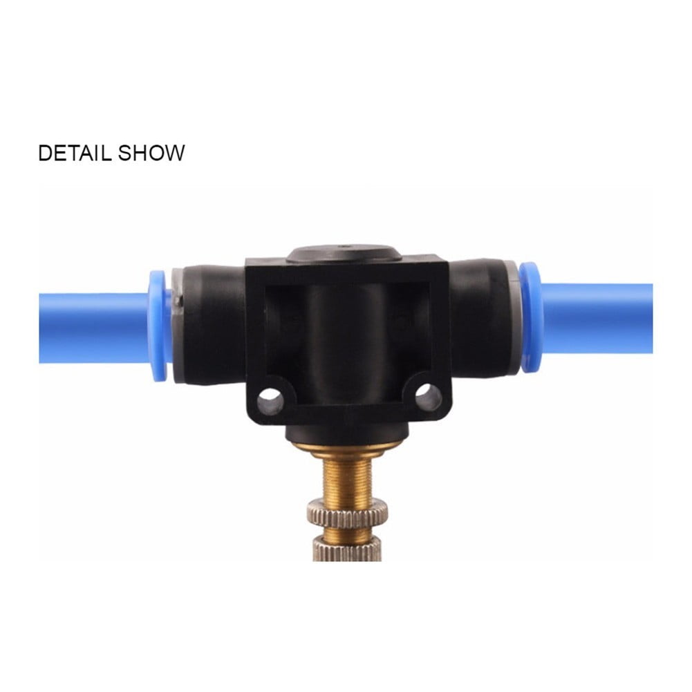 Pneumatics Air Throttle Valve Speed Control Quick Hose Tube 4mm 6mm 8mm 10mm - Walmart.com