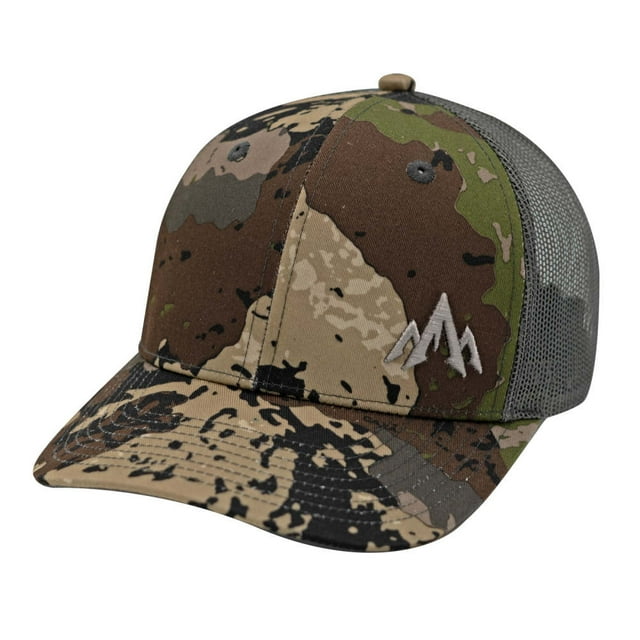 Pnuma Outdoors Logo Trucker Cap, Caza Camo, OSFM, Mesh Back, Adjustable ...