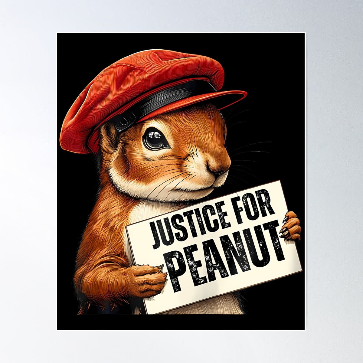 Pnut Justice For P-Nut Pnut Justice For Peanut The Squirrel Poster Wall ...