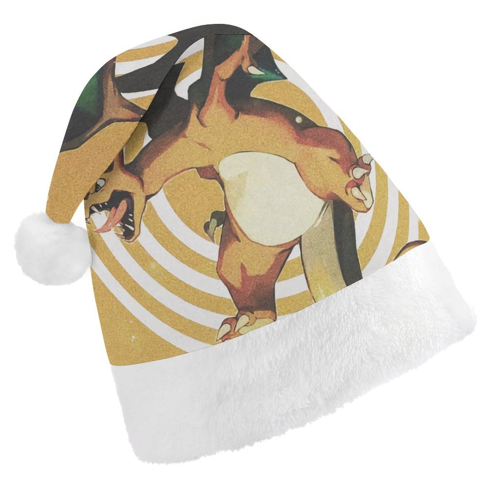 Po_ke_mon_Charmander 3D Print Santa Hat Adults Kids Christmas Hats ...