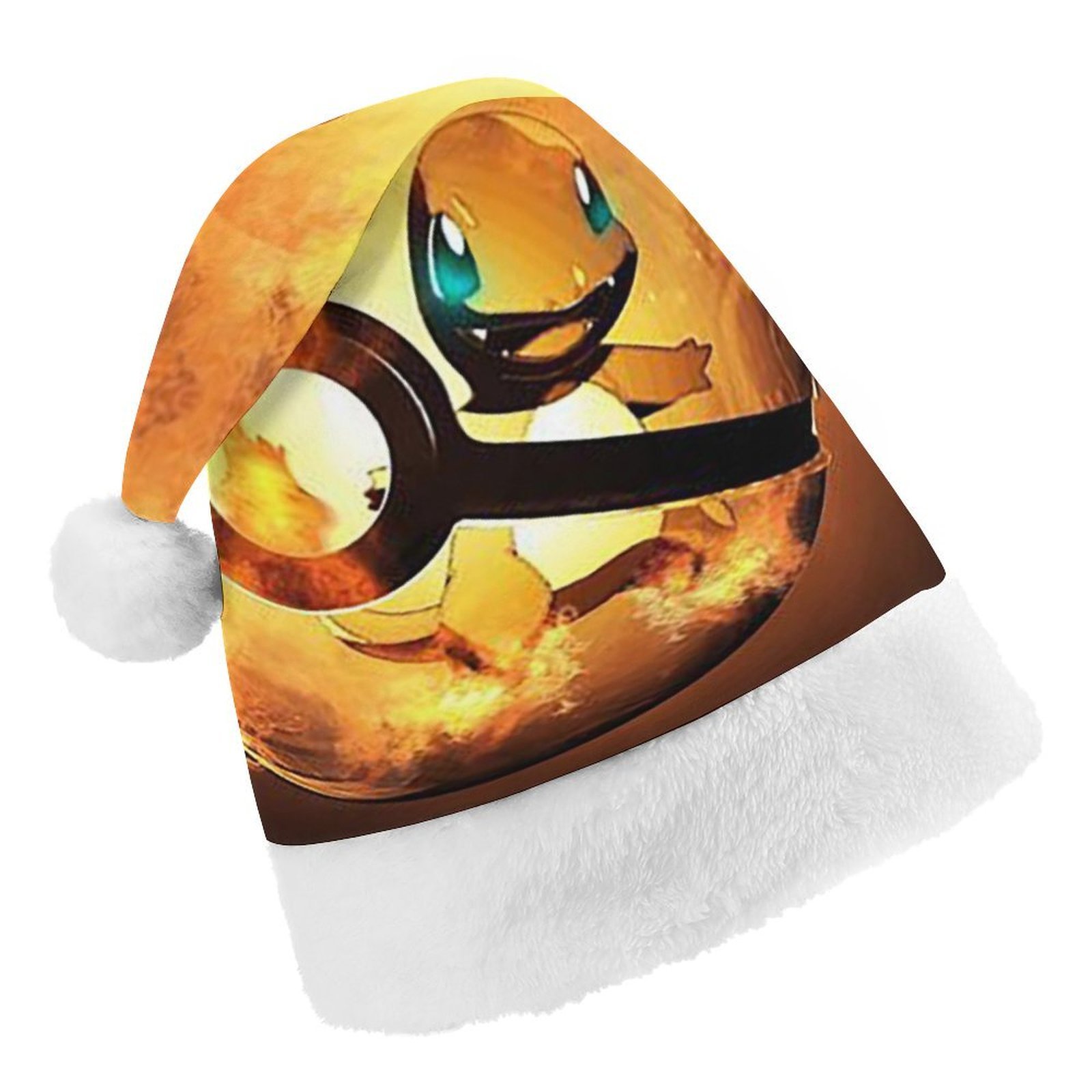 Po_ke_mon_Charmander 3D Print Santa Hat Adults Kids Christmas Hats ...
