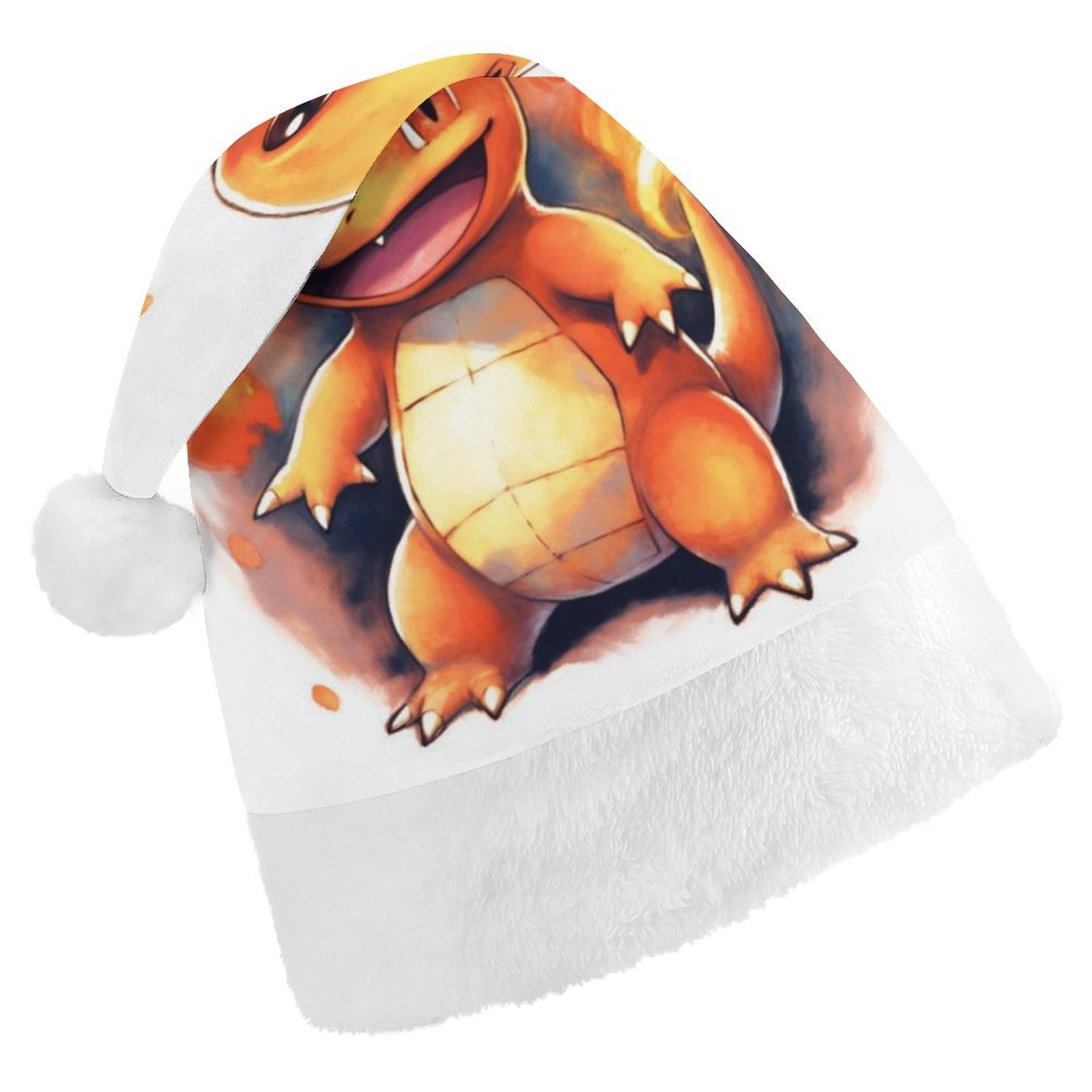 Po_ke_mon_Charmander 3D Printed Santa Hat Adults Kids Christmas Hats ...
