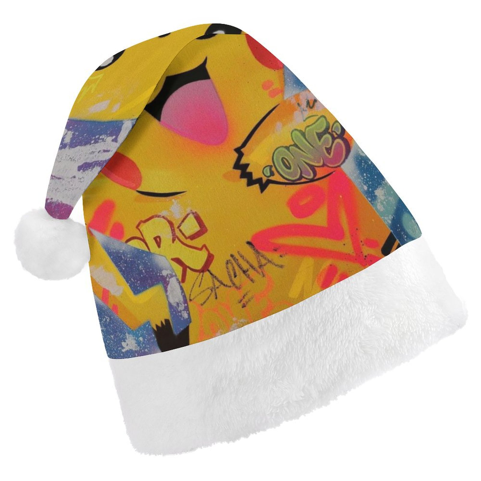 Po_ke_mon_Pi_ka_chu 3D Printed Santa Hat Adults Kids Christmas Hats ...