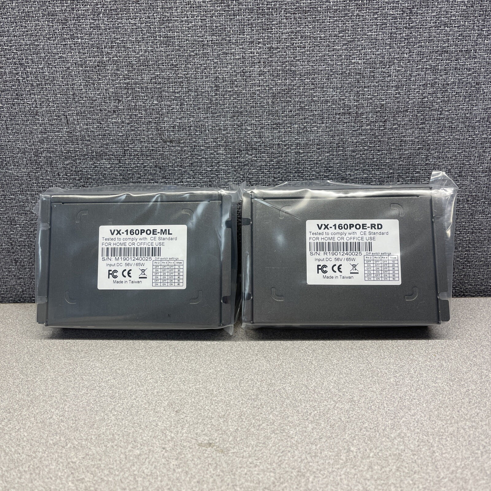 PoE Ethernet Extender Kit VX-160POE Master/Slave Both CO & CPE Units up ...