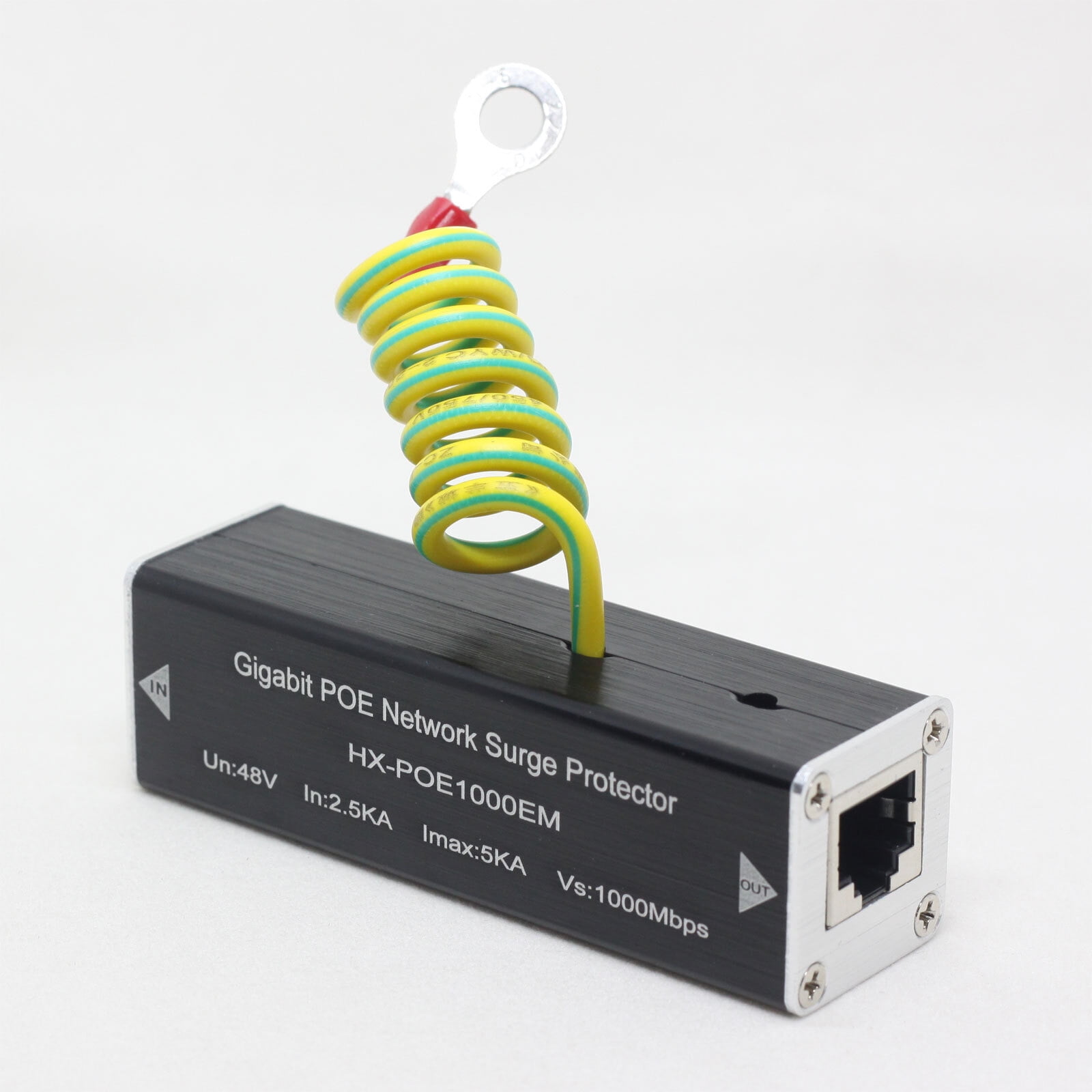 PoE Ethernet Surge Protector Lightning Arrester RJ45 Network Thunder ...