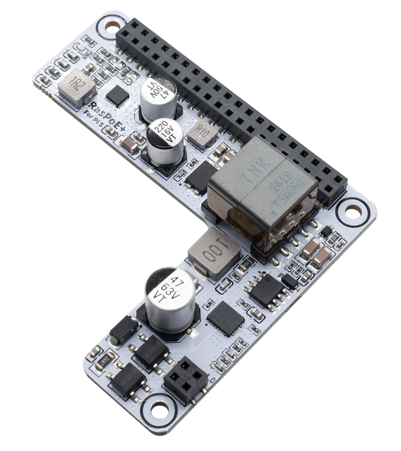 PoE HAT Board for KEF16 Raspberry Pi 5,Power Over Ethernet HAT for ...