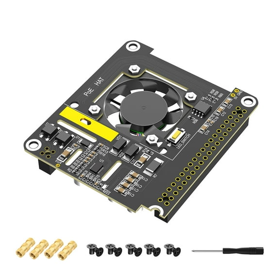 PoE HAT Expansion Board For RPi 5 POE HAT Connection Board - Walmart.com