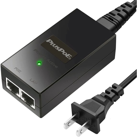 PoE Injector, 48V 30W Power Over Ethernet Adapter, 10/100Mbps IEEE802 ...