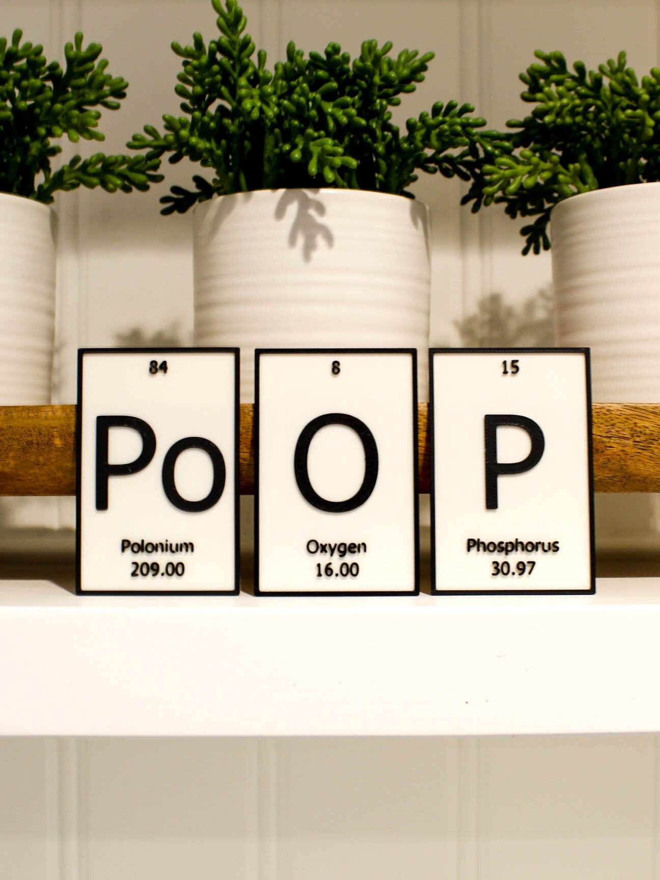 PoOP | Periodic Table of Elements Wall, Desk or Shelf Sign - Walmart.com