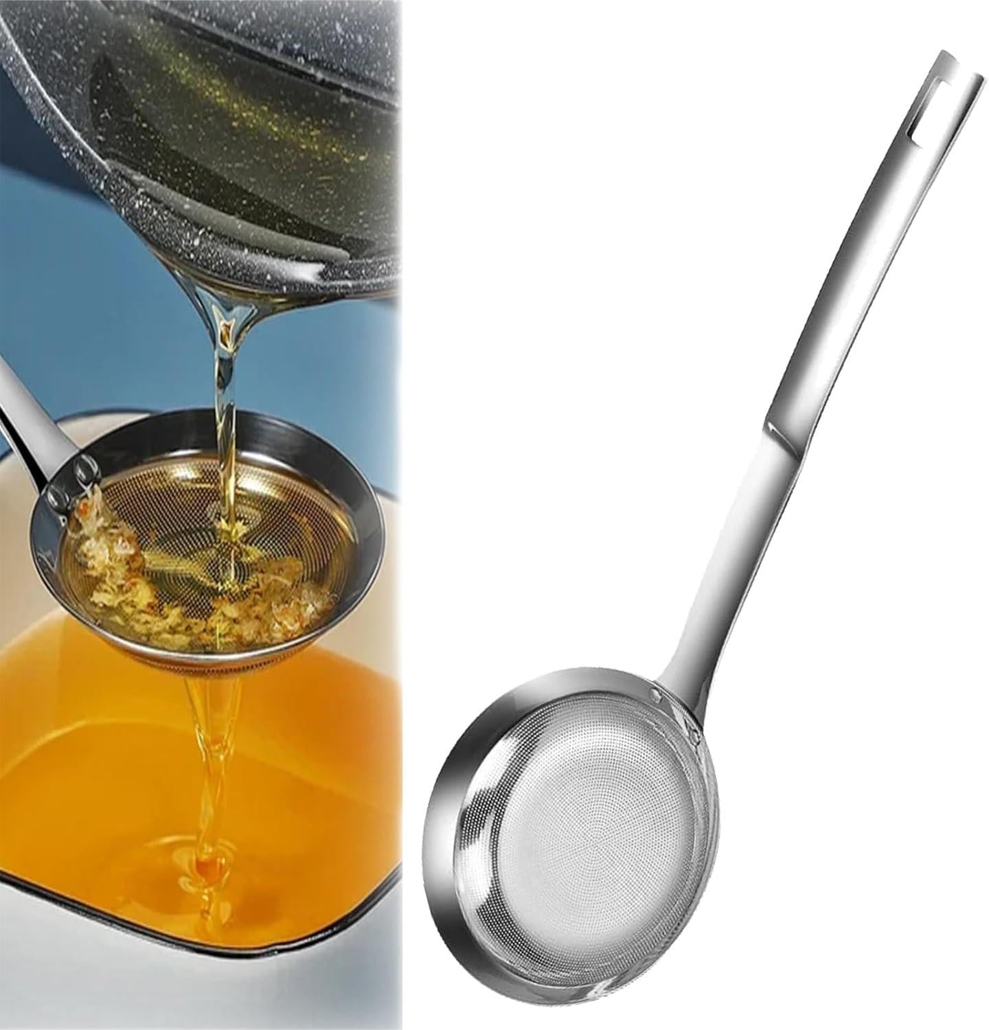 Poached Egg Strainer, Poached Egg Strainer Spoon, Fine Mesh Strainer ...