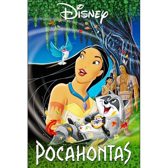 Pocahontas 1995 Poster 24x36 - Disney Animated Epic Native American ...
