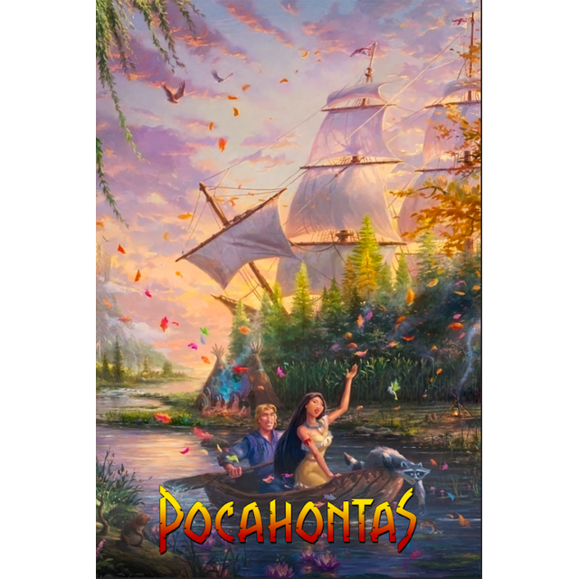 Pocahontas 1995 Poster 24x36 - Disney Animation Historical Adventure ...