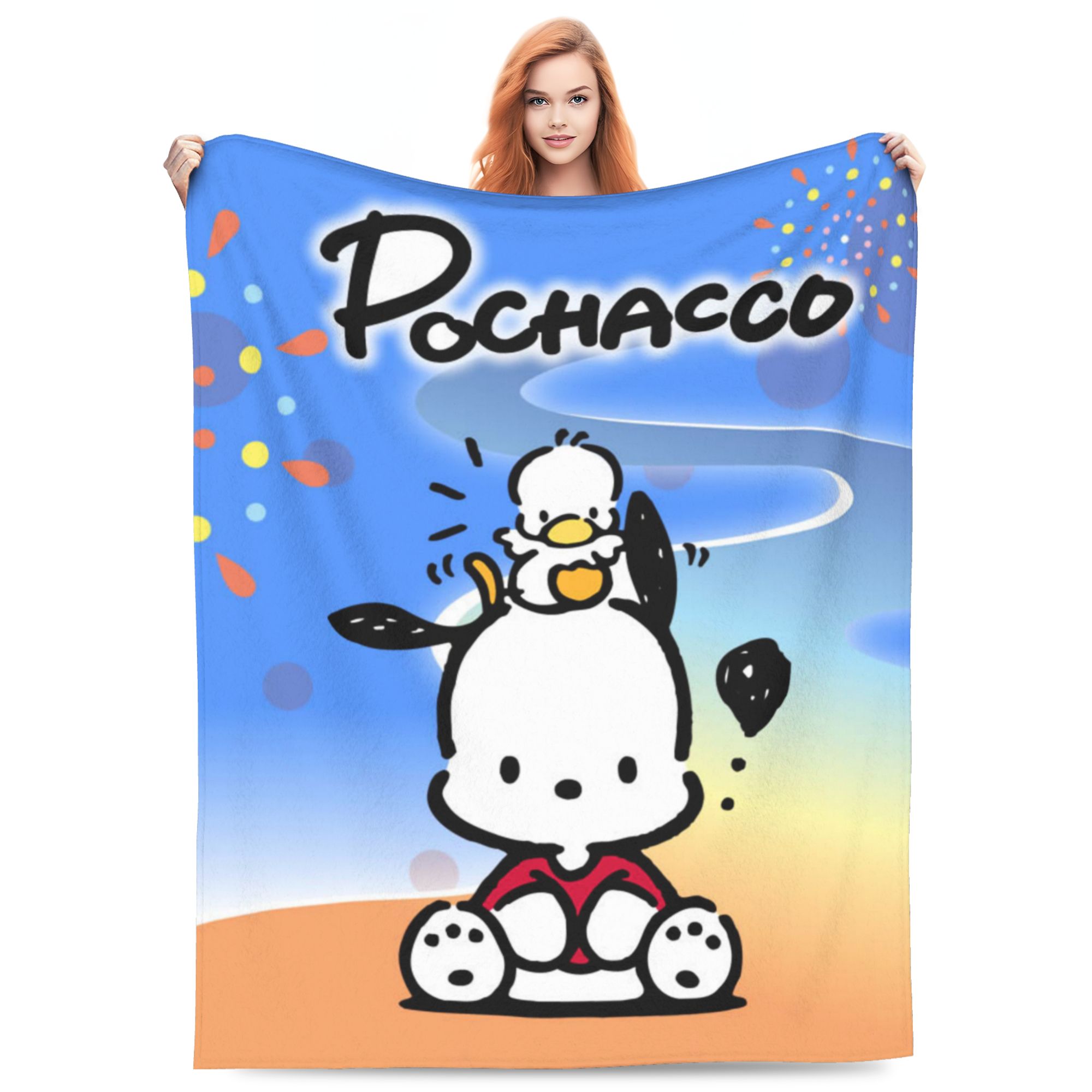 Pochacco 3D Printing Blanket, Lightweight Throw Blankets Flannel ...