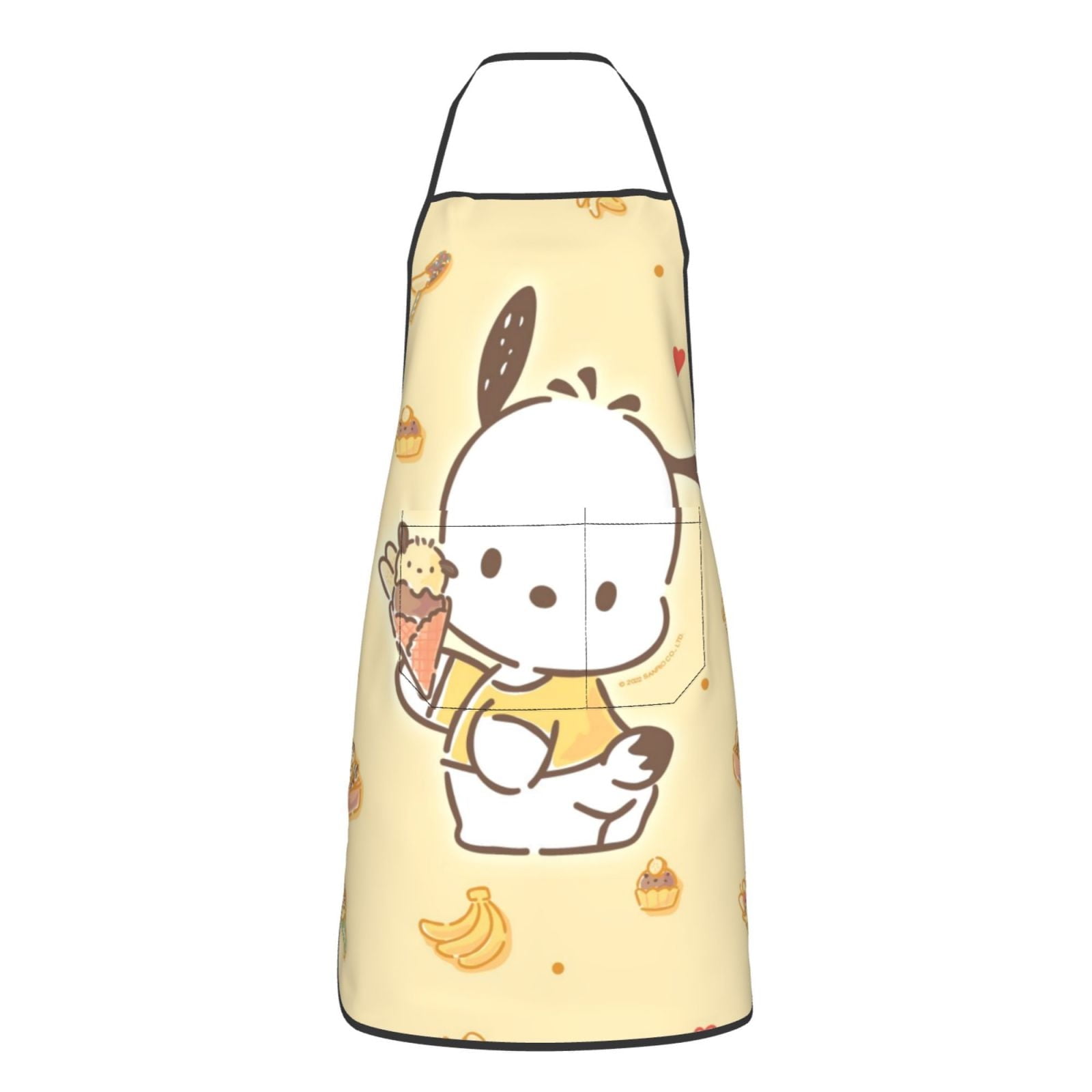 Pochacco Adjustable Bib Aprons, Waterdrop Resistant Apron with 2 ...