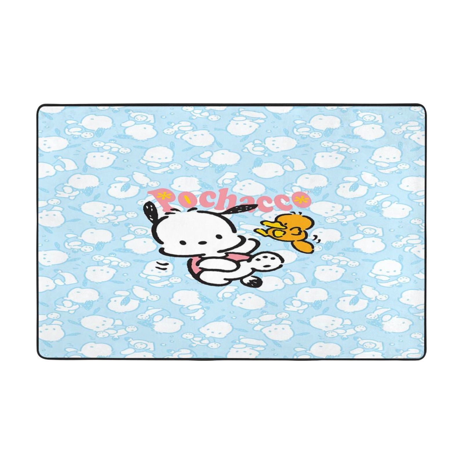 Pochacco Area Rugs Kid Bedroom Soft Mat Carpet Non-Slip Washable Bath ...
