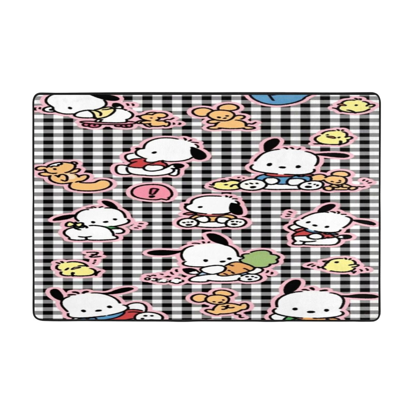 Pochacco Area Rugs Kid Bedroom Soft Mat Carpet Non-Slip Washable Bath ...