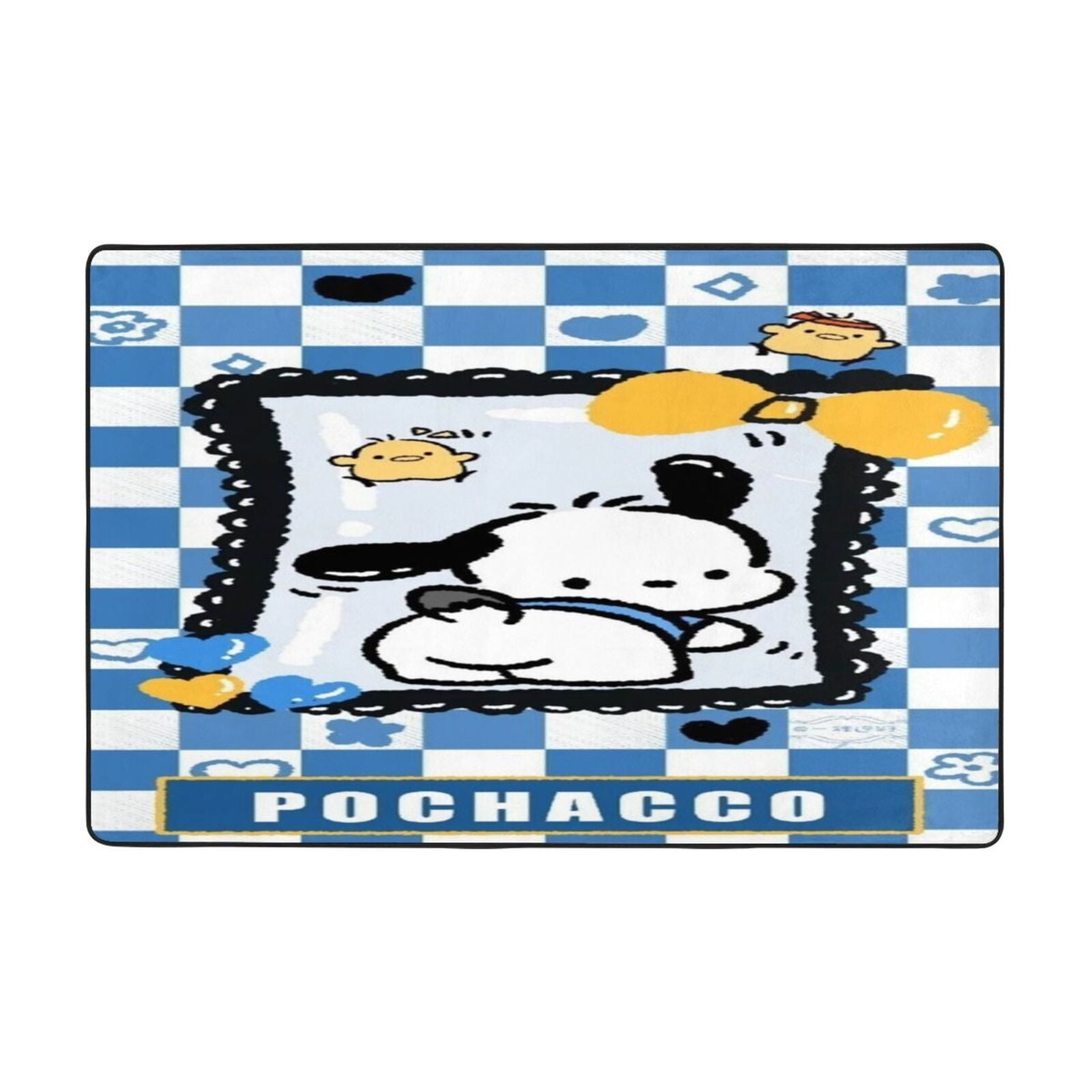 Pochacco Area Rugs Kid Bedroom Soft Mat Carpet Non-Slip Washable Bath ...