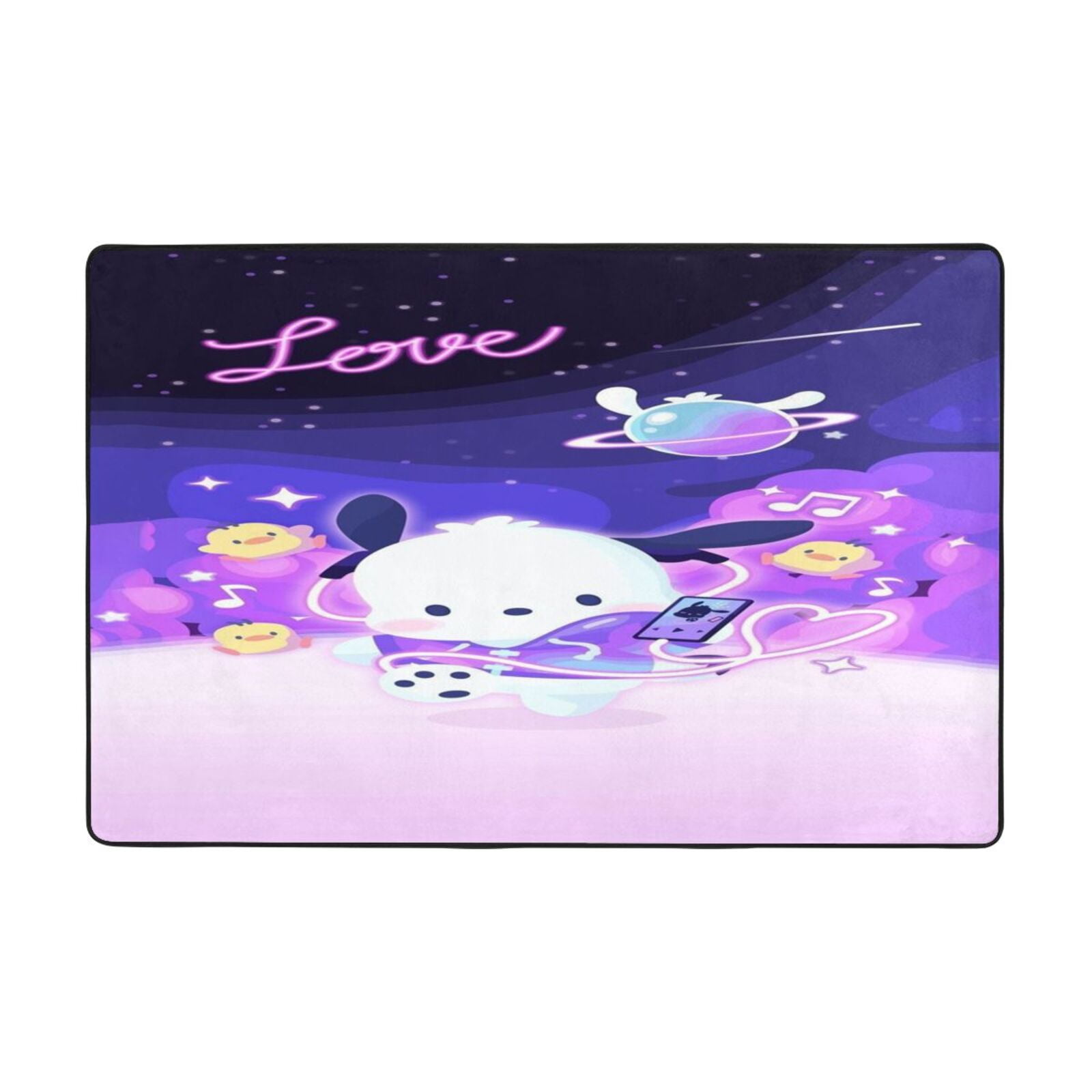 Pochacco Area Rugs Kid Bedroom Soft Mat Carpet Non-Slip Washable Bath ...