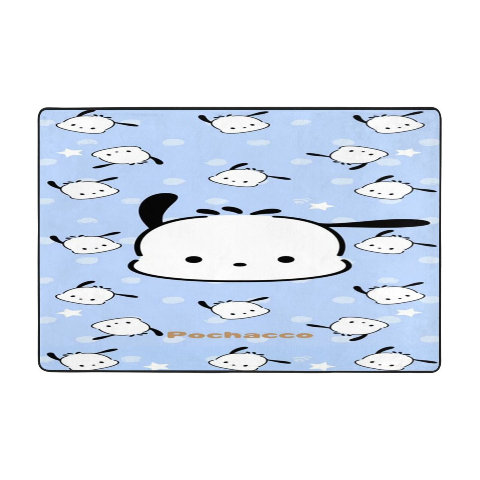 Pochacco Area Rugs Kid Bedroom Soft Mat Carpet Non-Slip Washable Bath ...