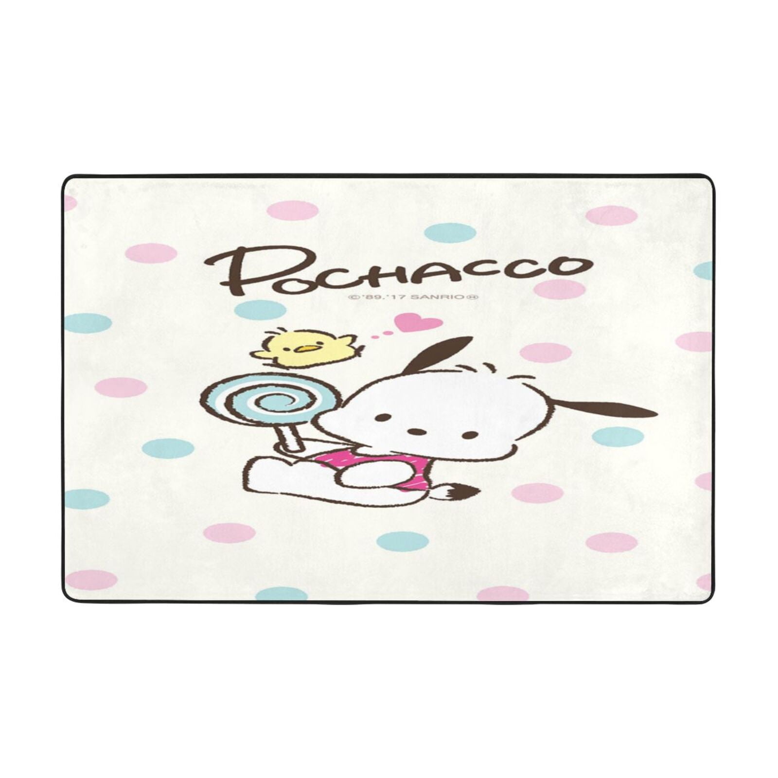 Pochacco Area Rugs Kid Bedroom Soft Mat Carpet Non-Slip Washable Bath ...